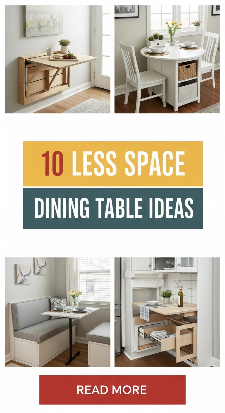 10 Less Space Dining Table Ideas - Soft Soul Diaries
