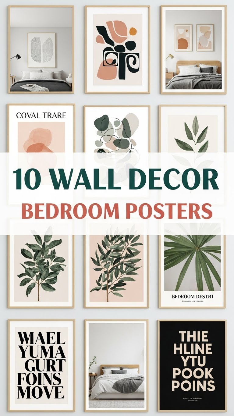 10 Wall Decor Bedroom Posters - Soft Soul Diaries
