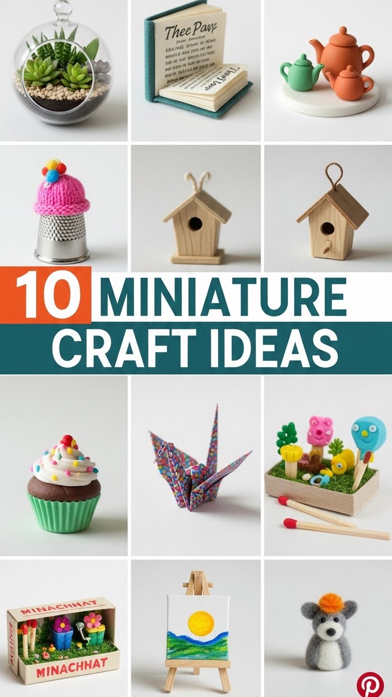 10 Miniature Craft Ideas - Soft Soul Diaries