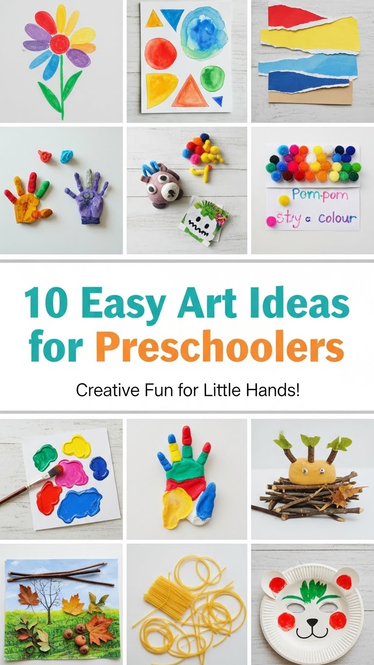 10 Easy Art Ideas for Preschoolers - Promimanie