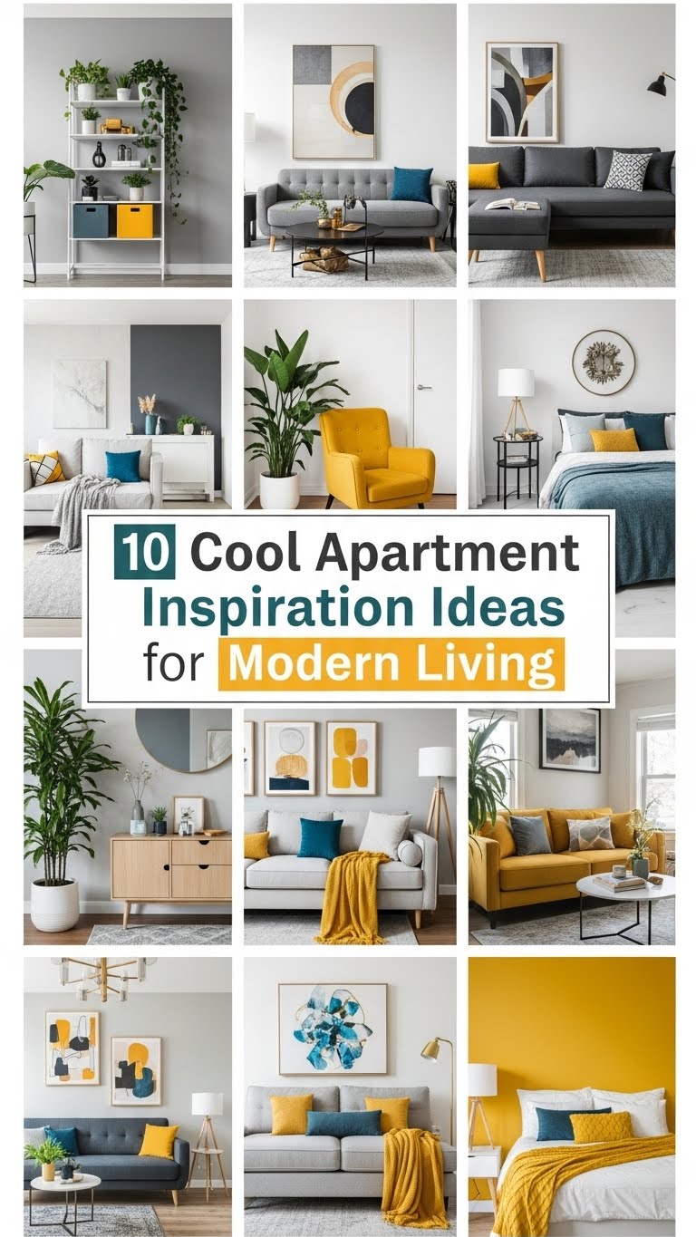 10 Cool Apartment Inspiration Ideas for Modern Living - Soft Soul Diaries